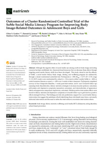 Outcomes of a cluster randomized controlled trial of the some social media literacy program for ...